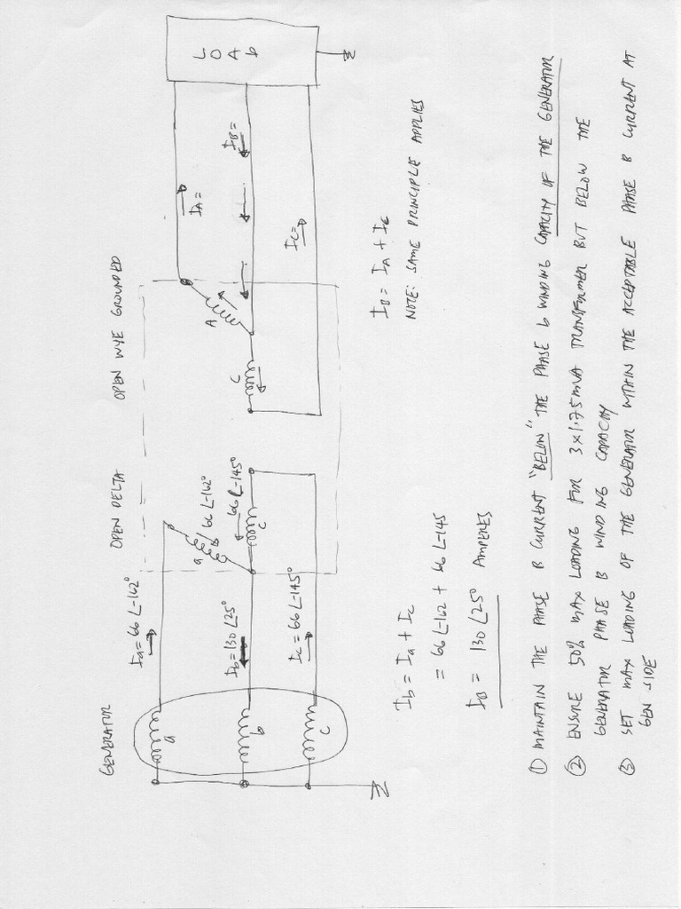 Open Delta-Open Wye Grounded XF | PDF
