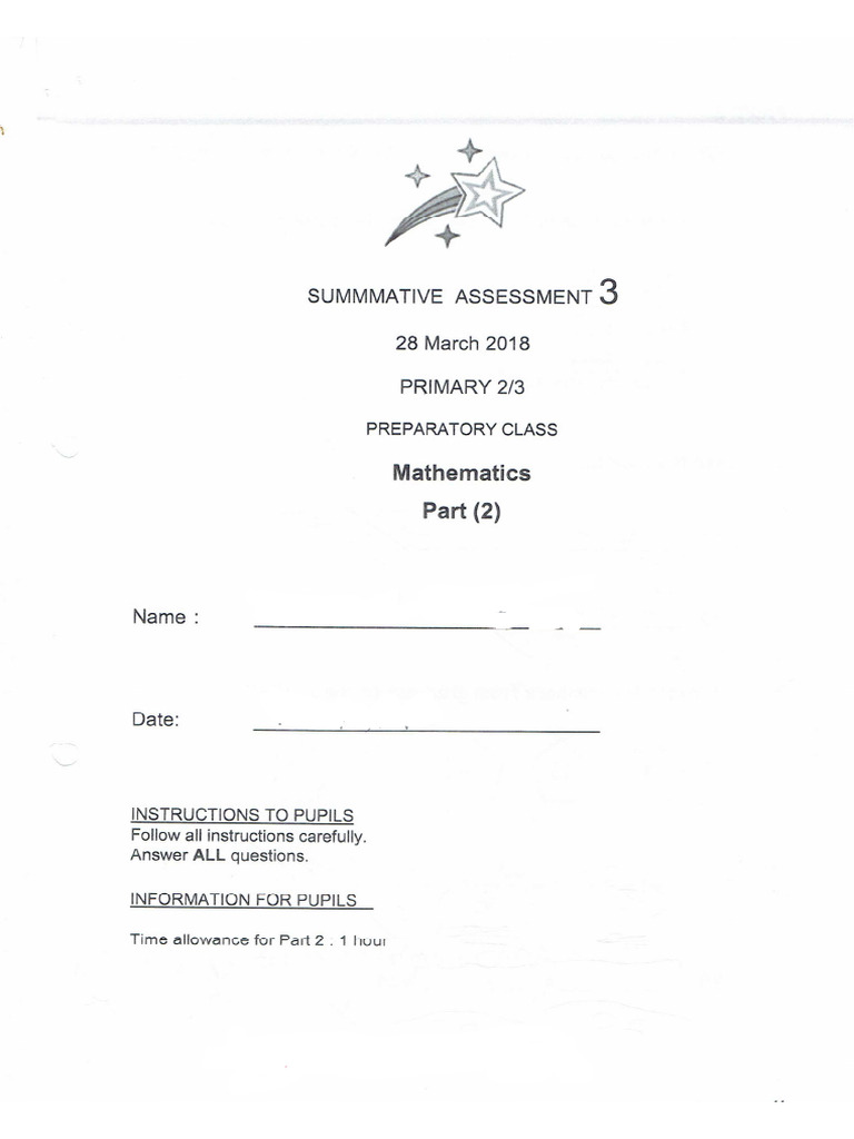 AEIS-Maths March | PDF