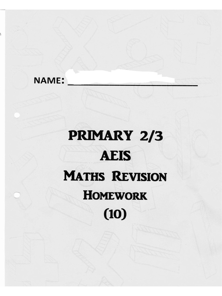 AEIS-BS Maths MCQ Only Set2 | PDF