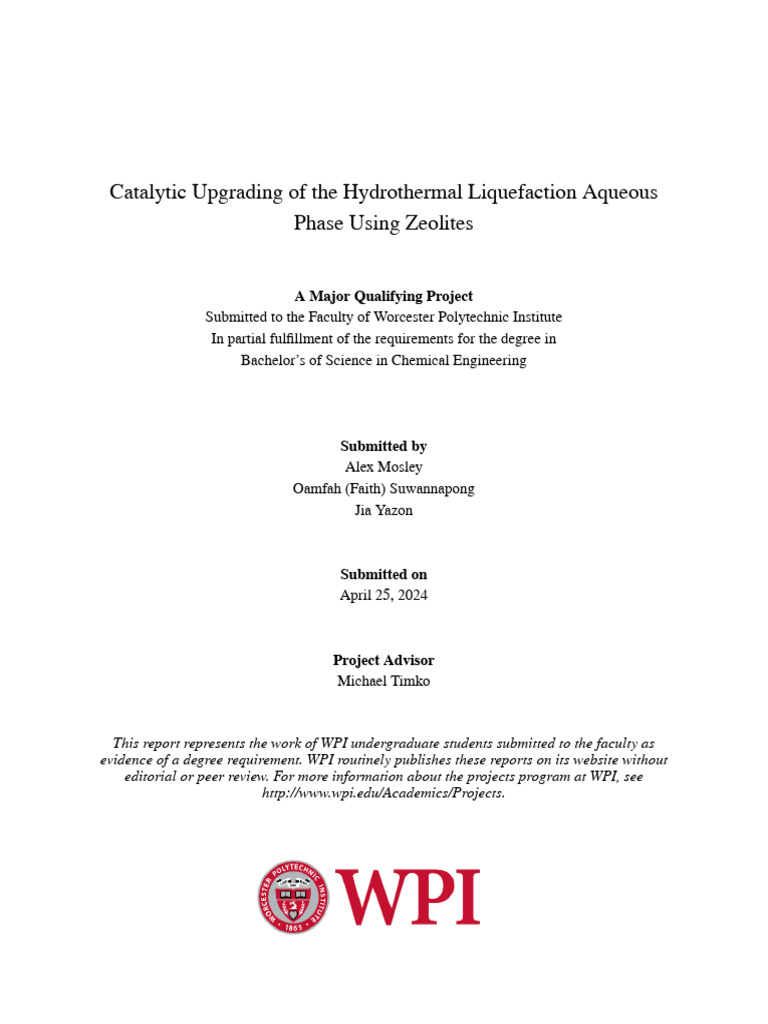 APU MQP Full Report 0 | PDF