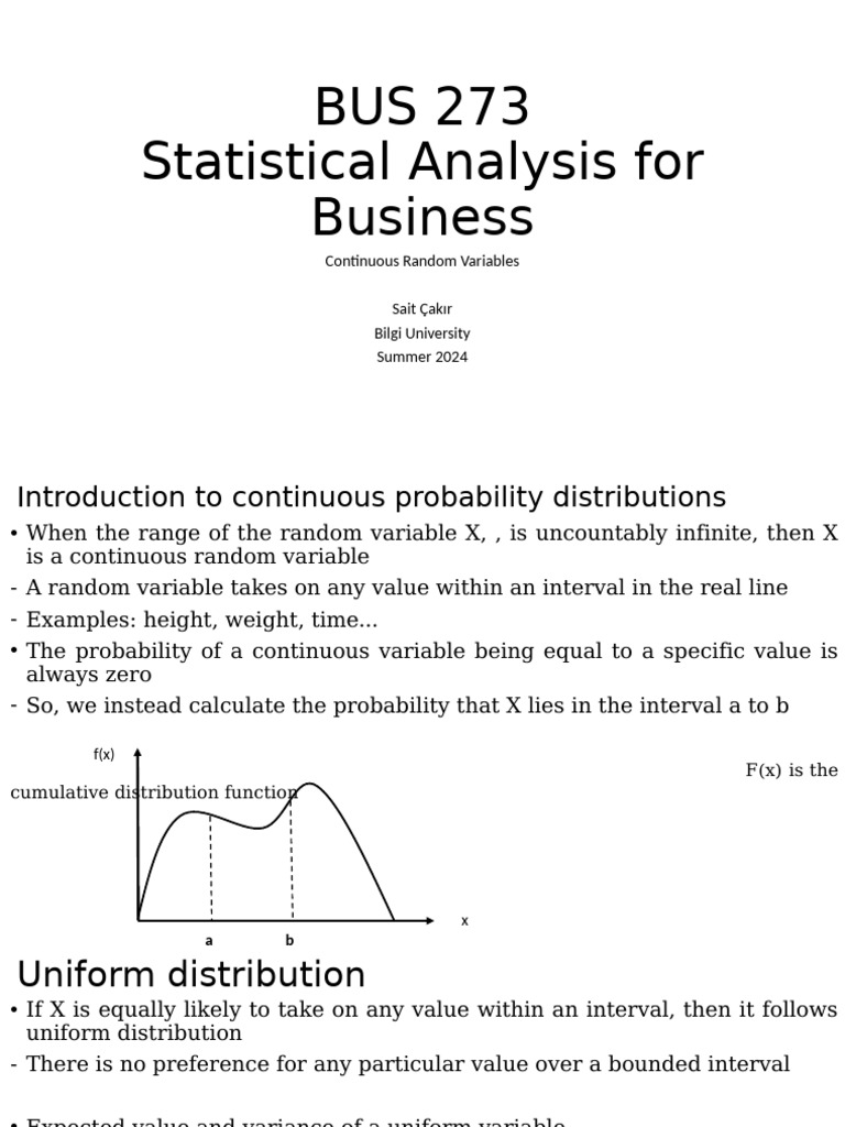 Continuous Rvs Pdf 