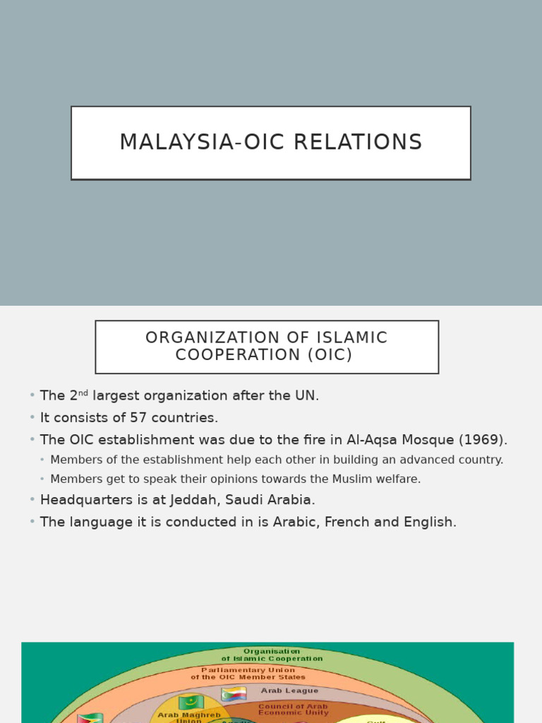 WEEK 10.1 Malaysia Oic Relations | PDF