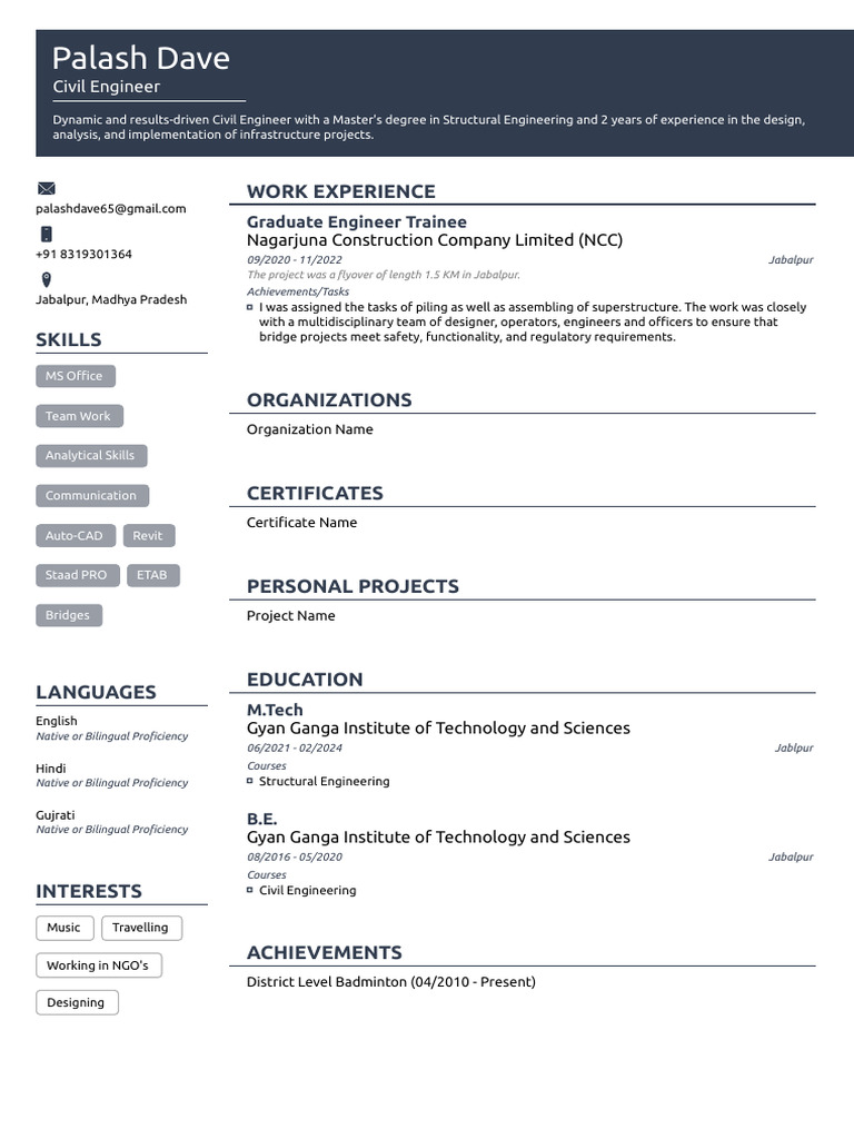 Palash's Resume | PDF