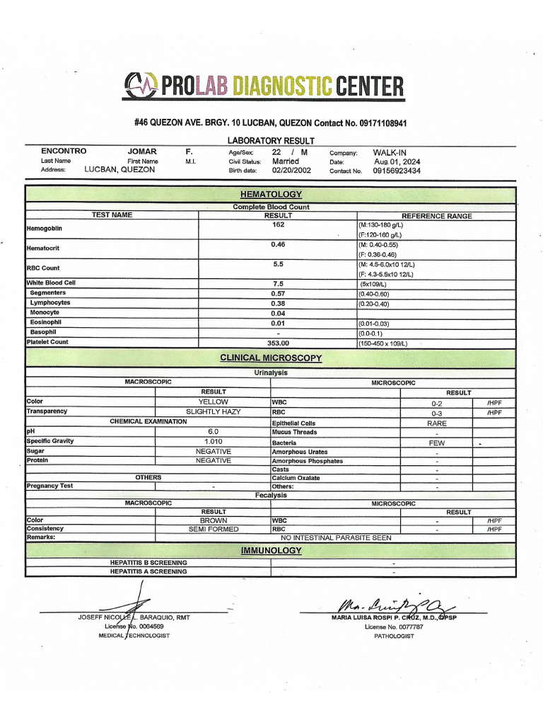 Laboratory Result | PDF