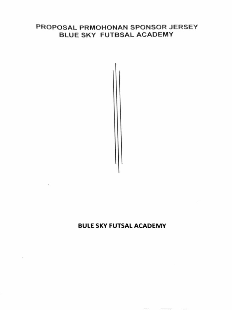 Proposal Permohonan Sponsor Jersey | PDF