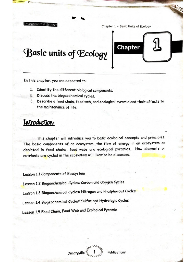 Environmental Science Materials | PDF