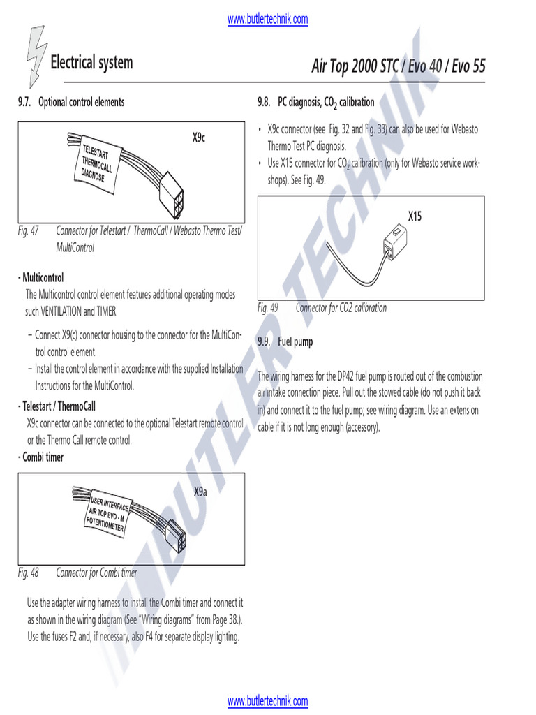 Webasto Multicontrol HD Smartcontrol Heater Connection | PDF