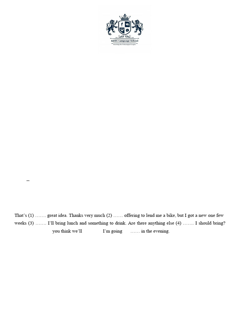 English Placement Test Primary(2) | PDF