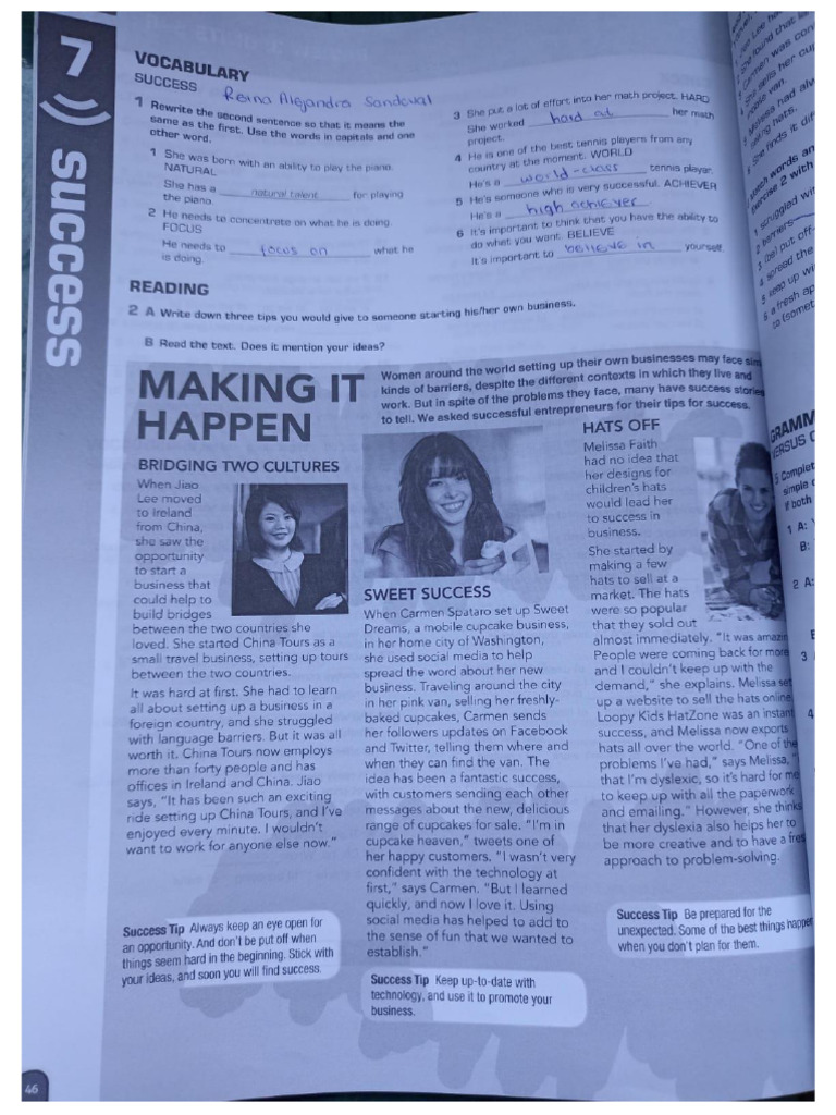 Workbook Unit 7 | PDF