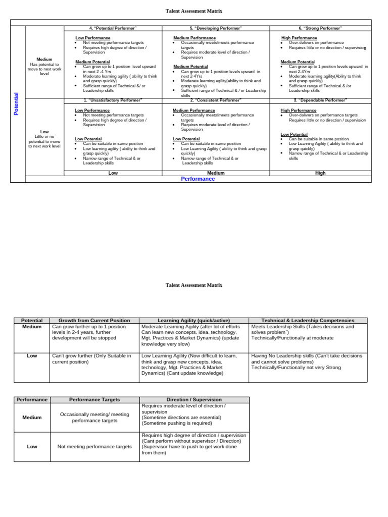 6 Box Grid Matrix Guidlines 2017 | PDF