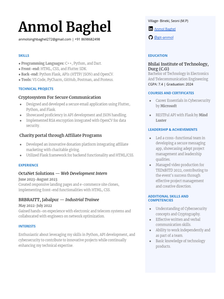 Resume TRN | PDF