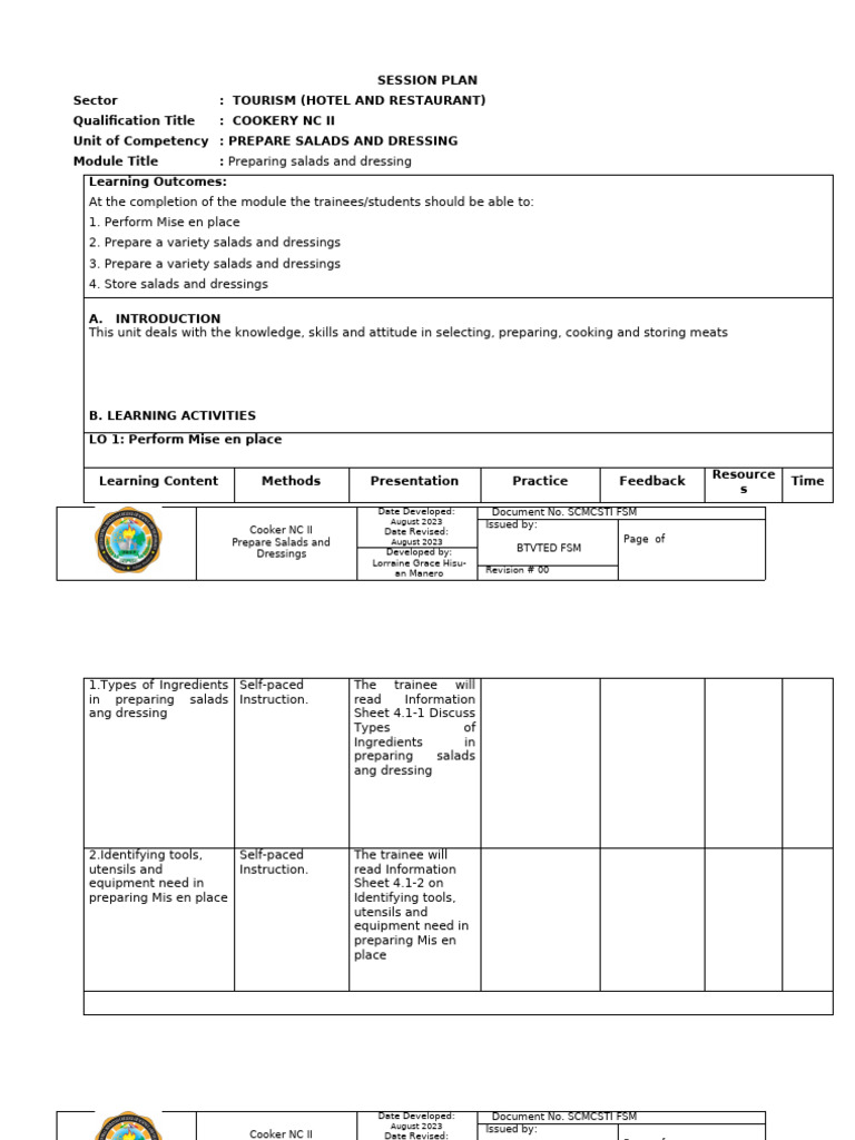 Manero-SESSION-PLAN | PDF