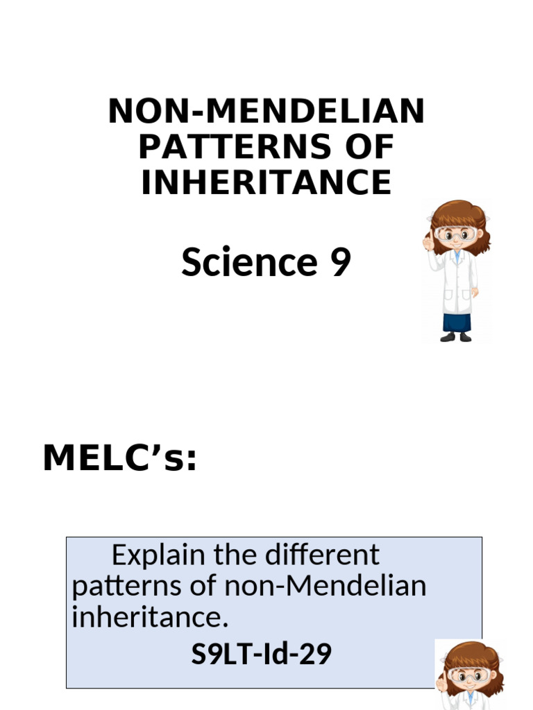 Q1 - W4 - NON MENDELIAN (Lesson2) | PDF
