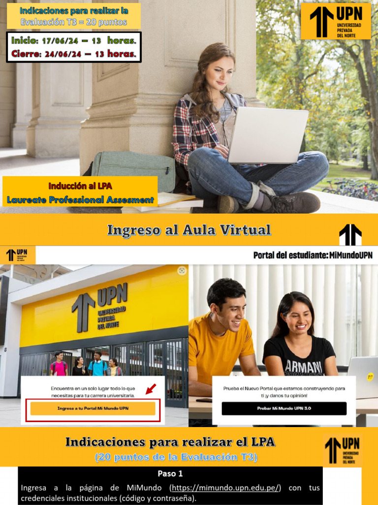 Indicaciones Para Realizar LPA - Evalaución Calificada T3 - 2024.1 OK | PDF