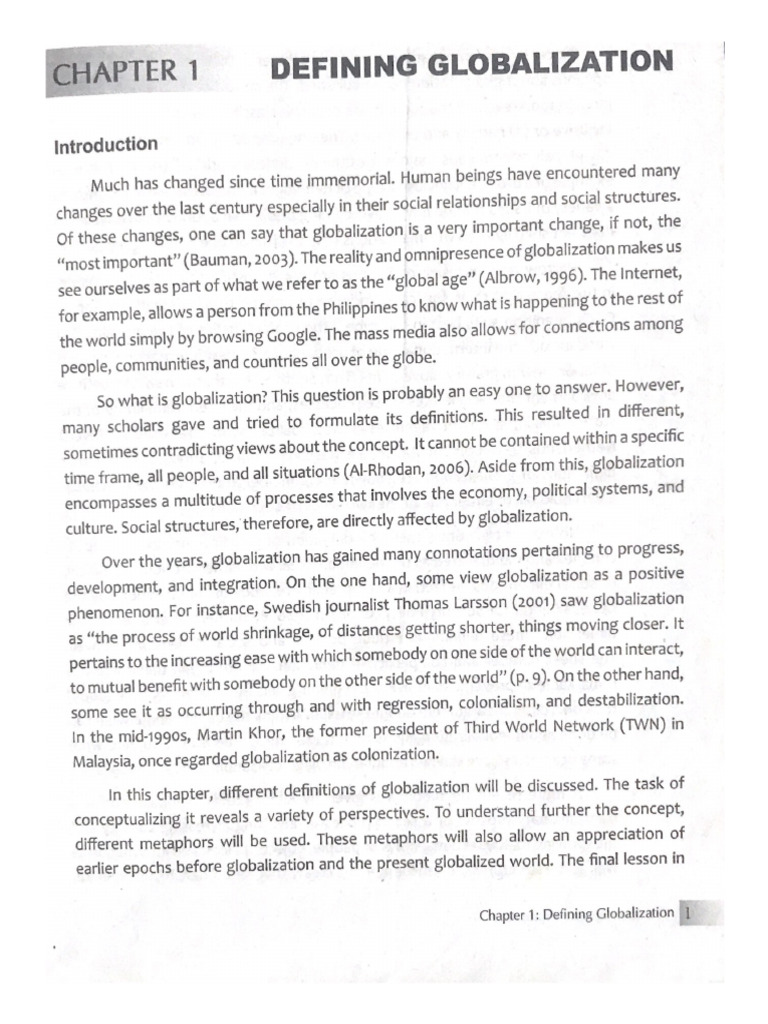 Globalization | PDF