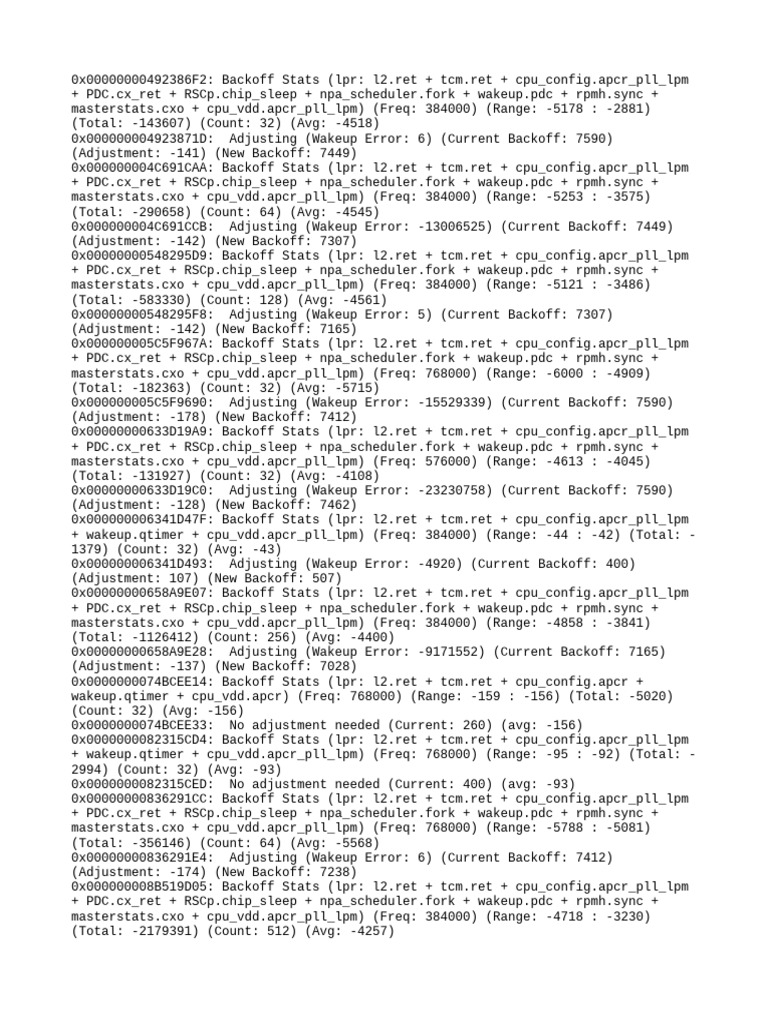 Sleep Auto Latency | PDF