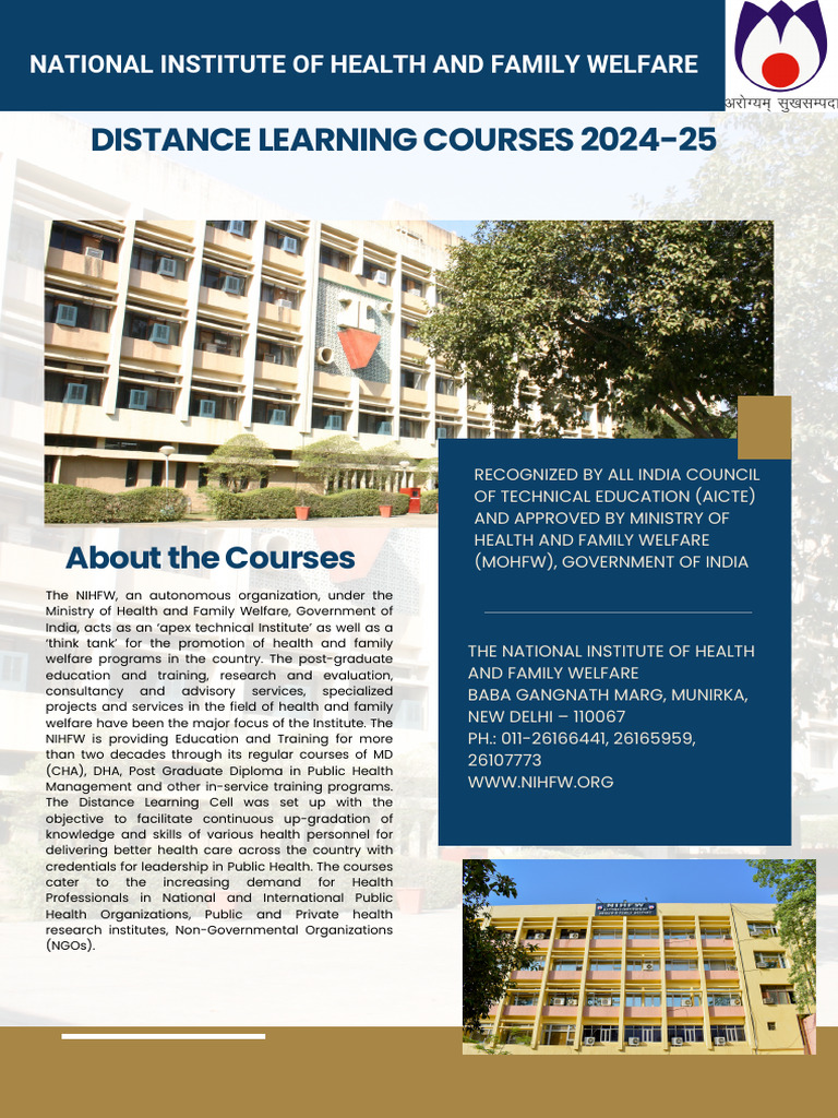 Brochure Distance Learning Courses 2024-2025 | PDF