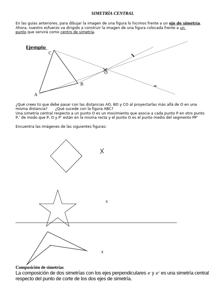 Simetría Central | PDF