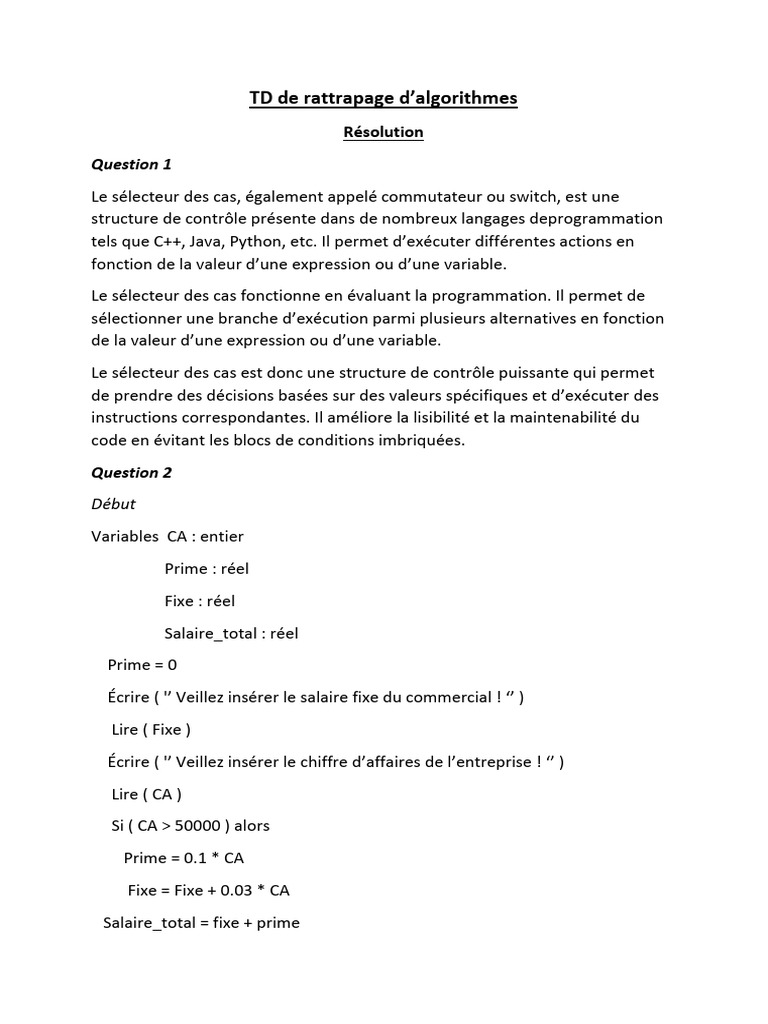 TP D'algorithmes Tozala Bomoko | PDF