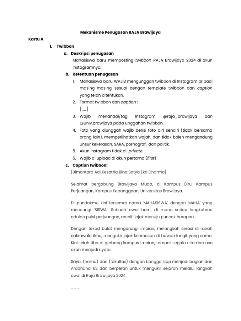 Mekanisme Penugasan Fix Ver | PDF