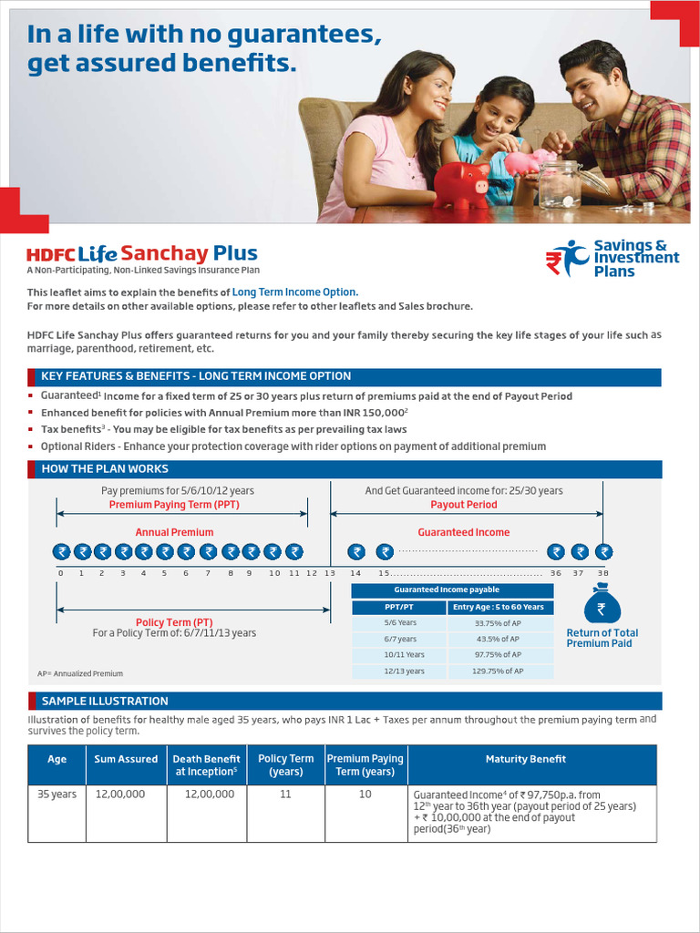 One Pager Long Term Income | PDF