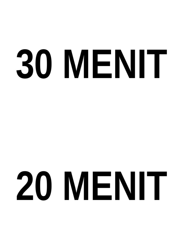 Time Keeper 30 Menit | PDF