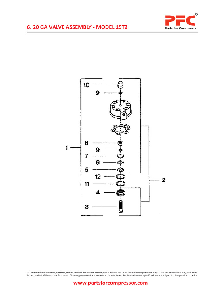 20 GA Valve Assembly-Model 15T2 | PDF