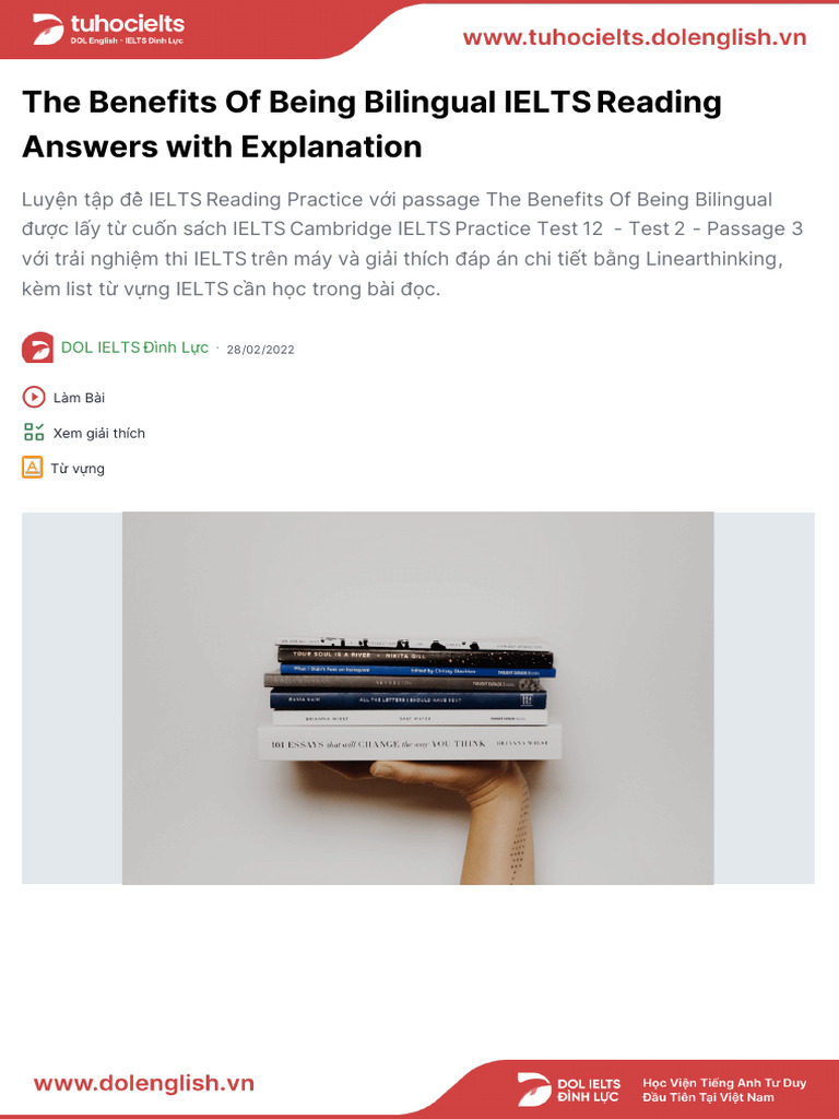 The Benefits of Being Bilingual | PDF | Multilingualism | Behavioural ...