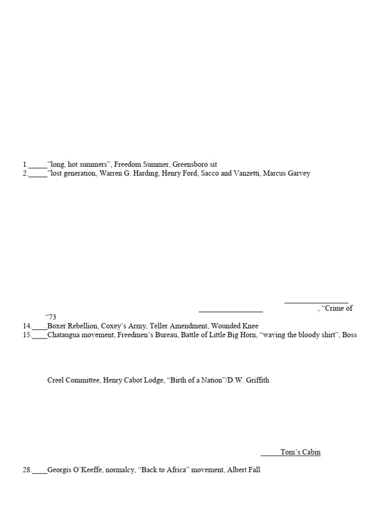 Doc. AP US Decades Review WS | PDF
