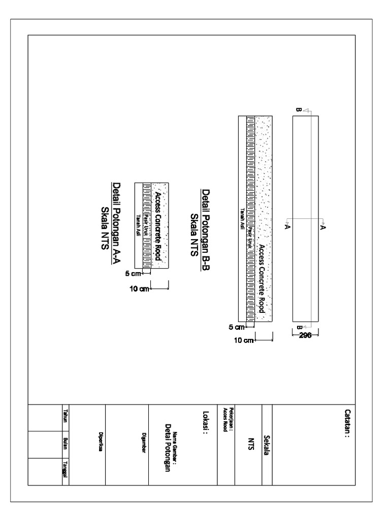 Drawing Akses Jalan 2 | PDF