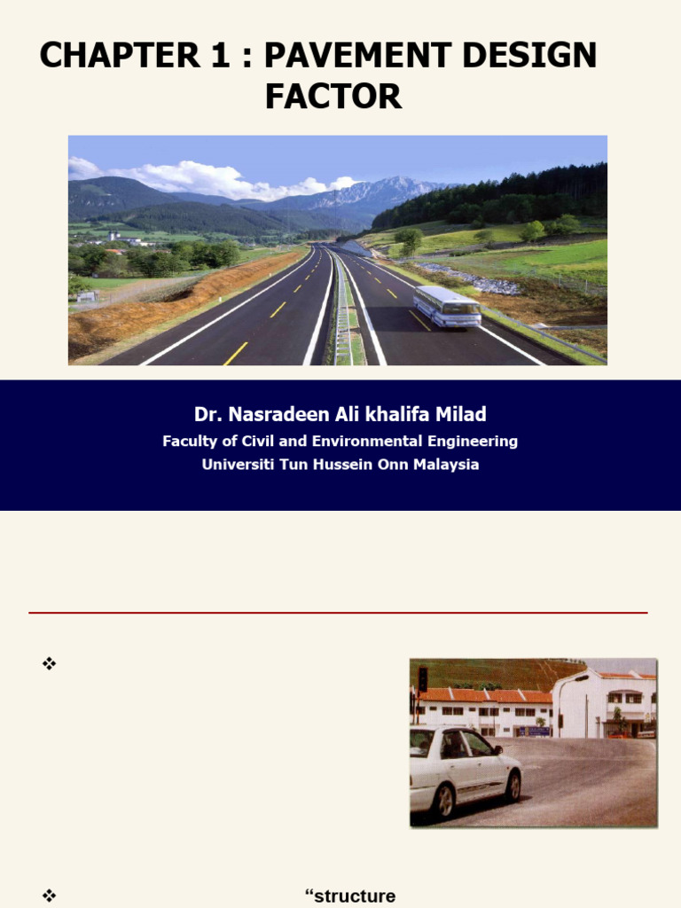 chp1 Pavementdesignfactors | PDF