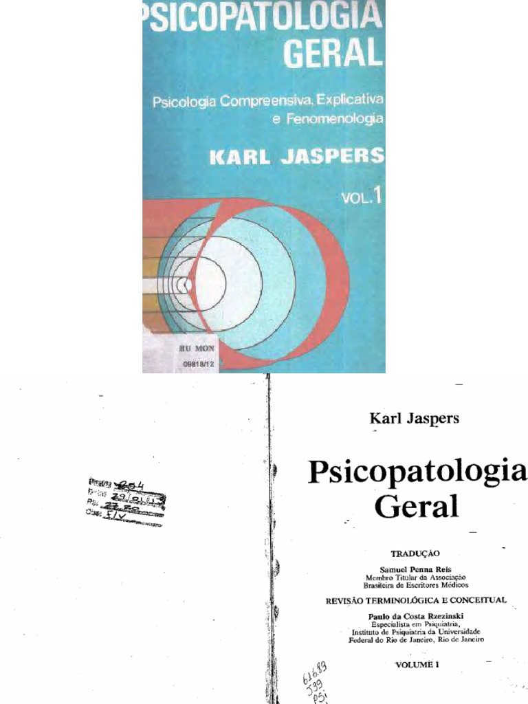 Psicopatologia Geral Vol. 1 Karl Jaspers | PDF
