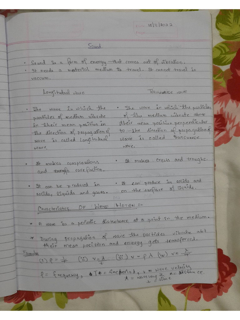Physics Sound Notes | PDF