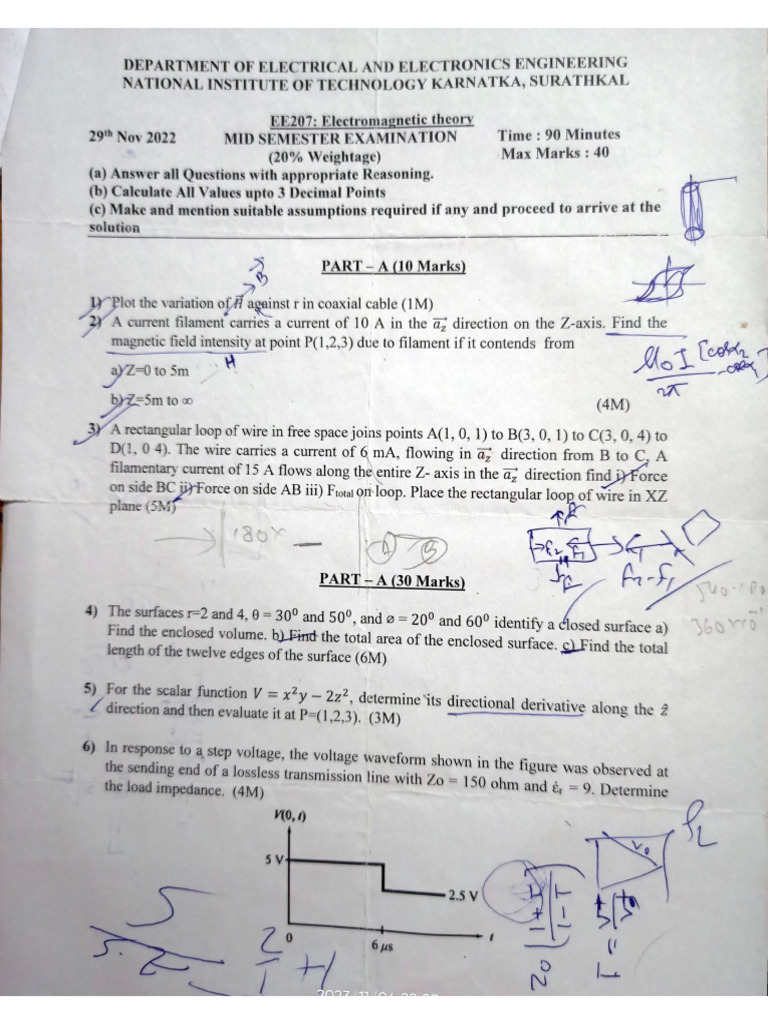 EE207 Mid Sem 2022 | PDF