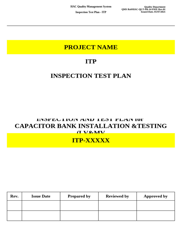 188-11-22-2022-6-Capacitor Bank Installation Testing LV MV | PDF
