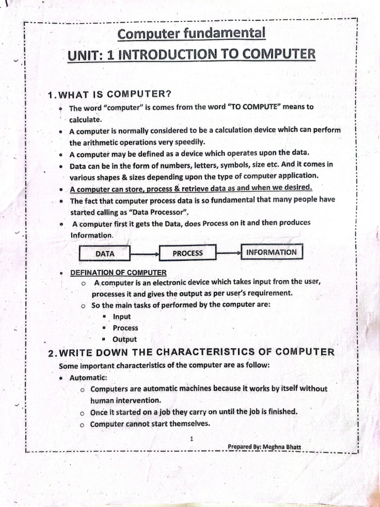 Com 111 - Introduction To Computer | PDF