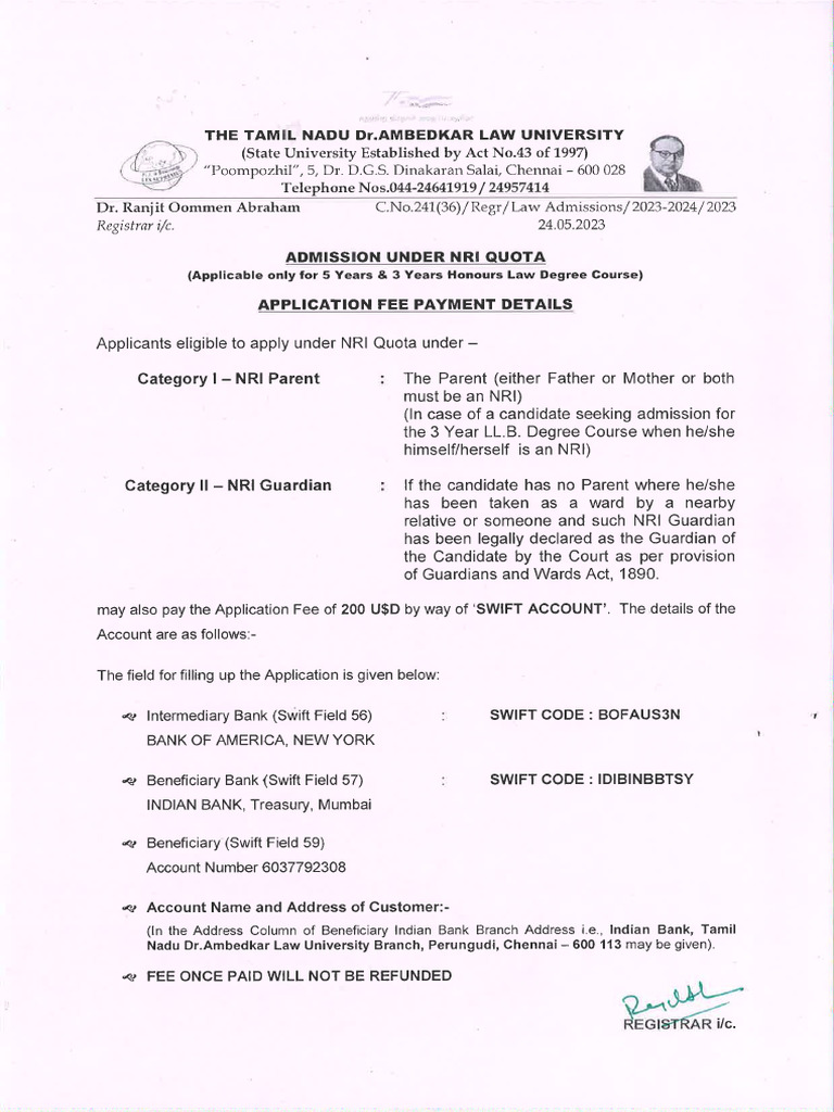 NRI Quota | PDF