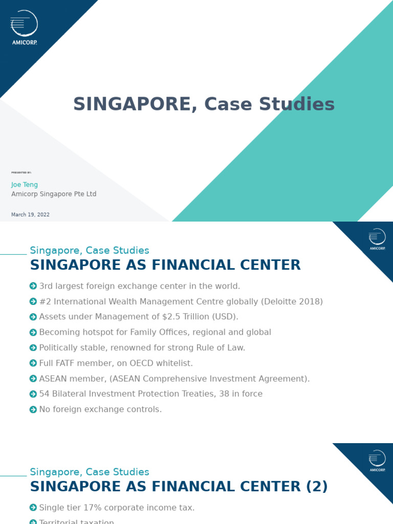 Singapore Case Studies | PDF