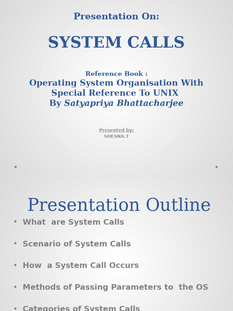 System Calls | PDF