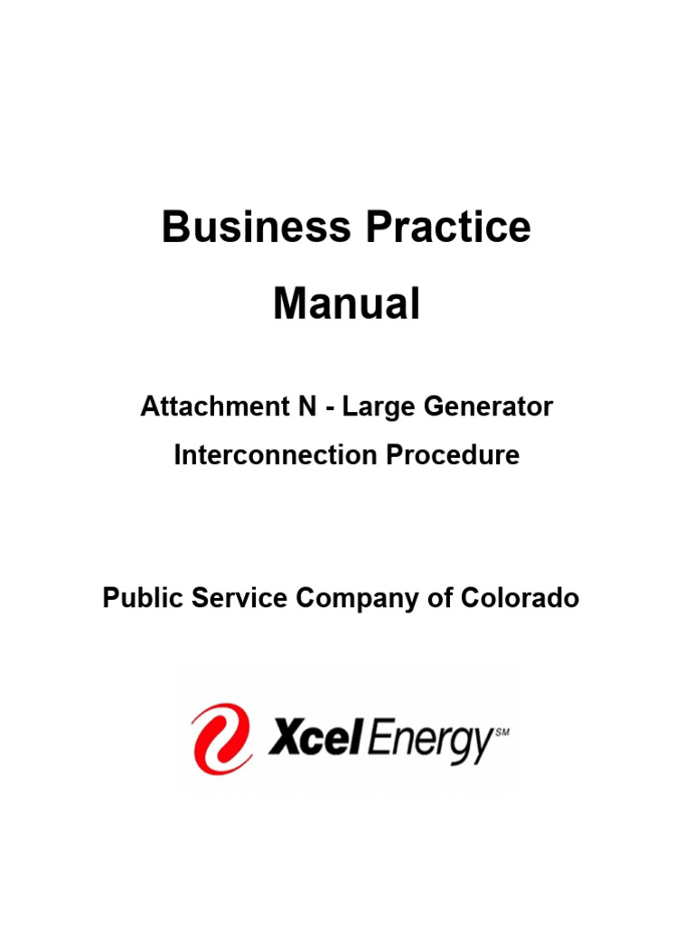 External BPM - Large Generator Interconnection Procedures | PDF