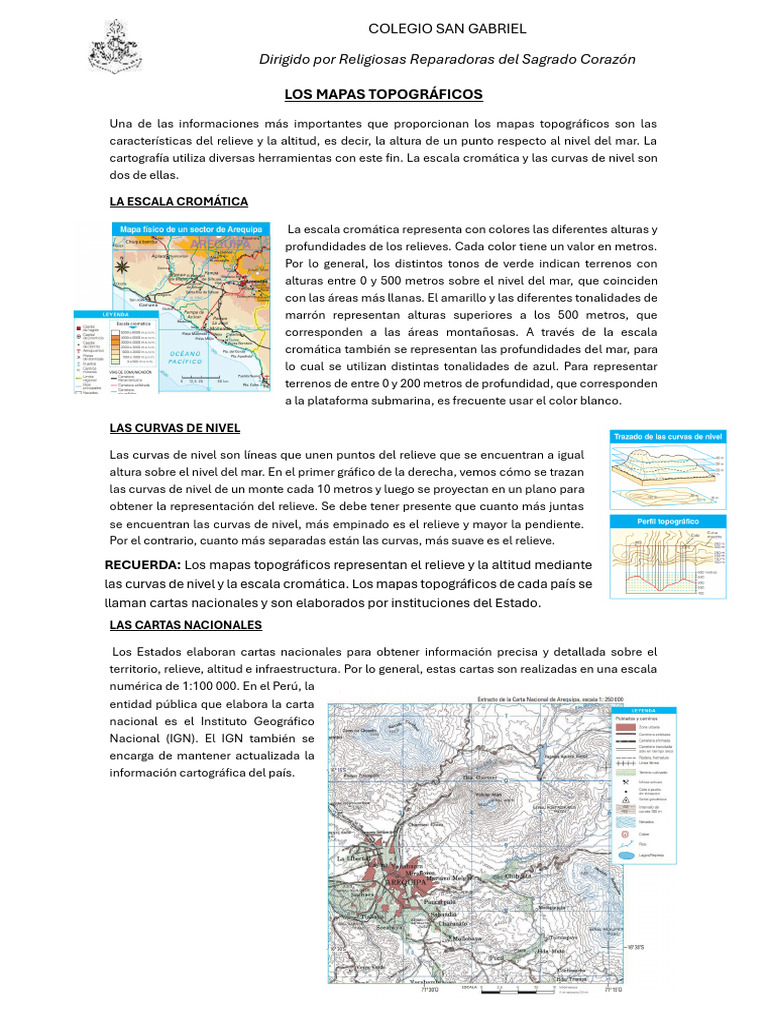 Los Mapas Topográficos | PDF