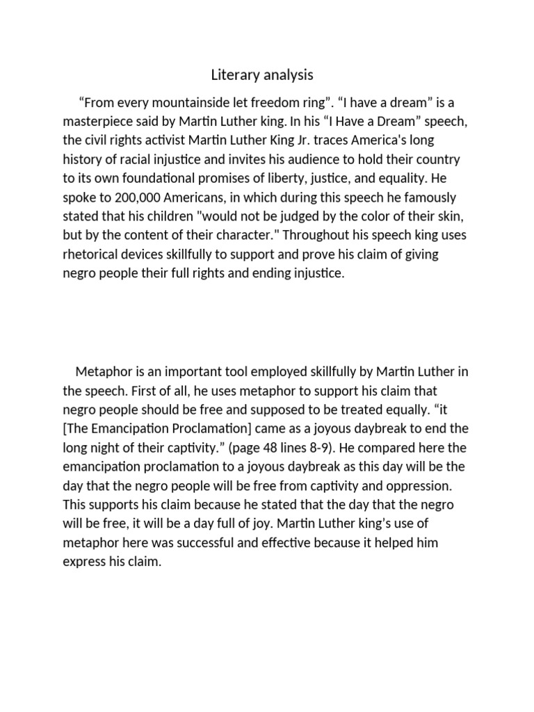 Literary Analysis | PDF