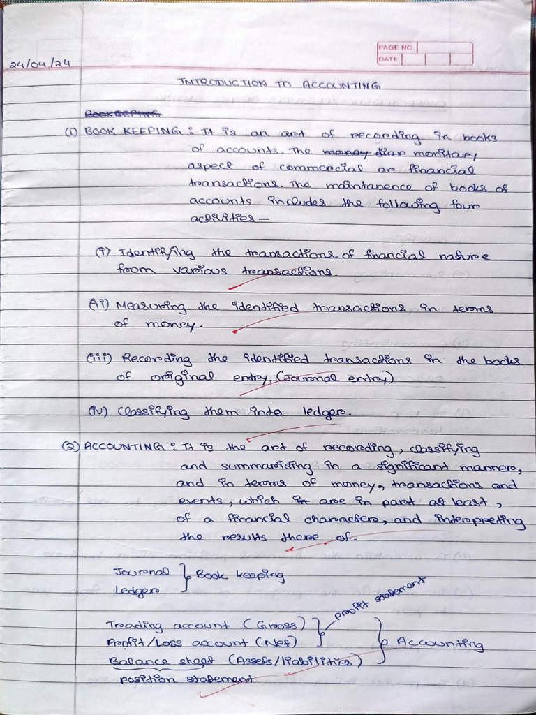 Accountancy Notes | PDF