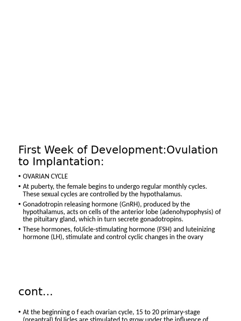 Ana 224 Ovulation To Implantation 1 | PDF