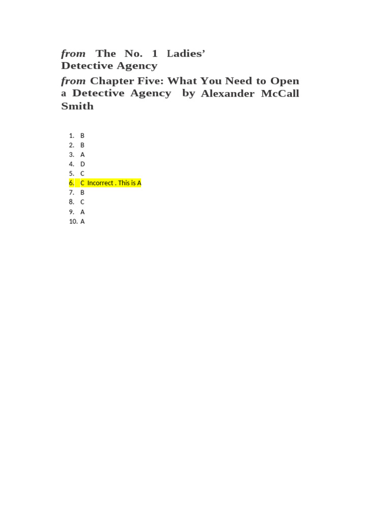 Summative p1 2nd Passage Ans Key | PDF