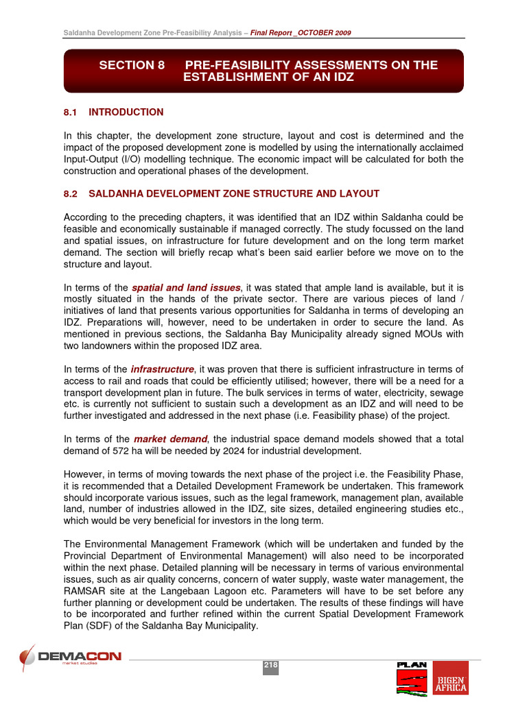 Pre-Feasibility-Analysis-Final-Report_Chapter-8-9 | PDF