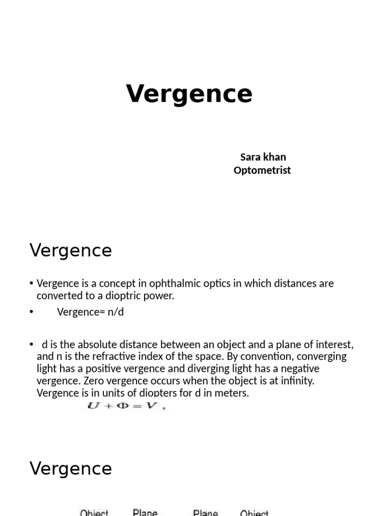 Vergence | PDF