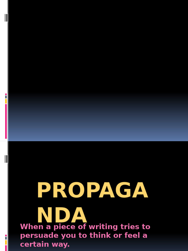 5 Common Propaganda Techniques | PDF | Persuasion | Propaganda