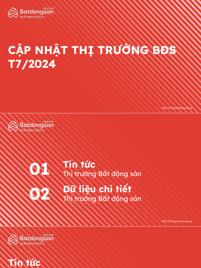 .VN - Bao Cao Thi Truong BDS T7.2024 | PDF