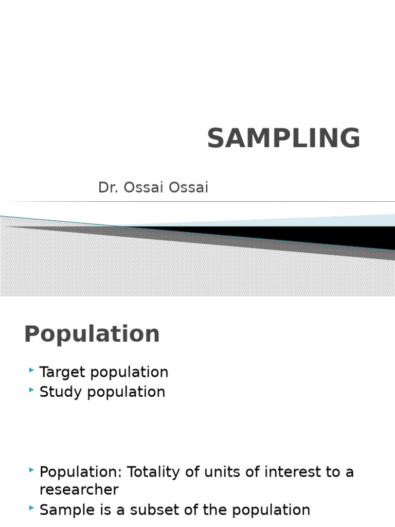 SAMPLING | PDF
